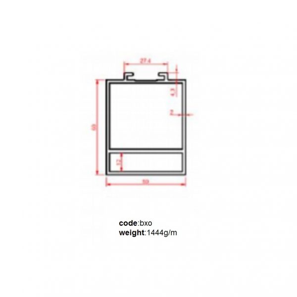 0070020 Horizontal runner | Valid Aluminum